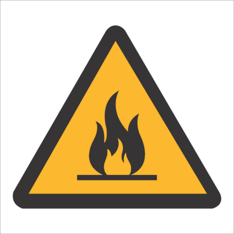 WW2 Fire Hazard 190x190mm - SA FIRE